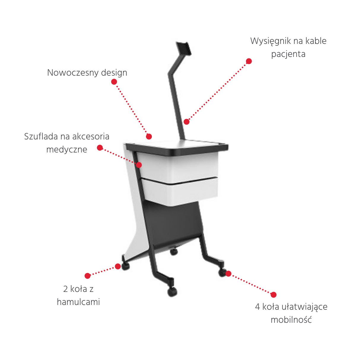 Stolik do EKG String Cart L